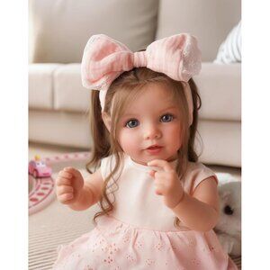 Toys | Lifelike Reborn Baby Dolls Dara 2 Inch Realistic Brown Hair Girl ...
